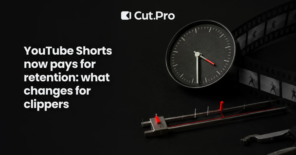 YouTube Shorts pays for retention: 2026 guide | Cut.Pro Blog